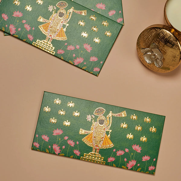 Lotus Reverie - Money Envelope (Green) – Lachi